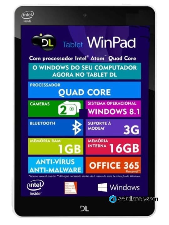Tablet DL WinPad TP295 (WinPad TP295) - Celulares.com Estados Unidos